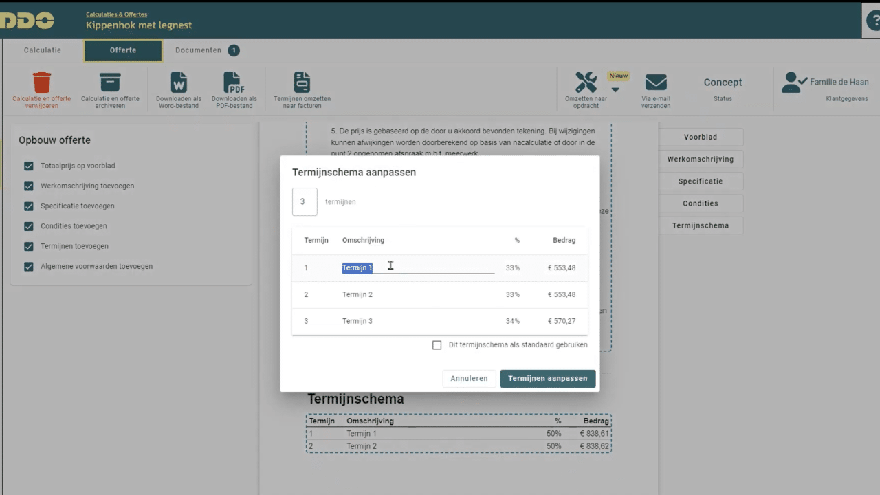 Functionaliteiten - DEDDO